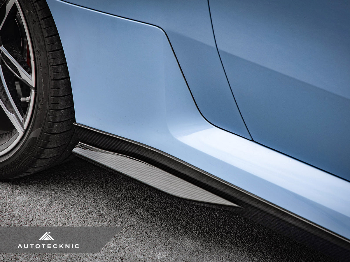 AutoTecknic Dry Carbon Fiber Side Skirt Extension Set - G87 M2 – Studio RSR