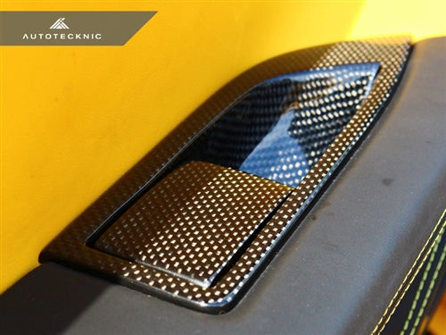 AutoTecknic Carbon Fiber Interior Door Handle Set - Ferrari 458 Italia ...