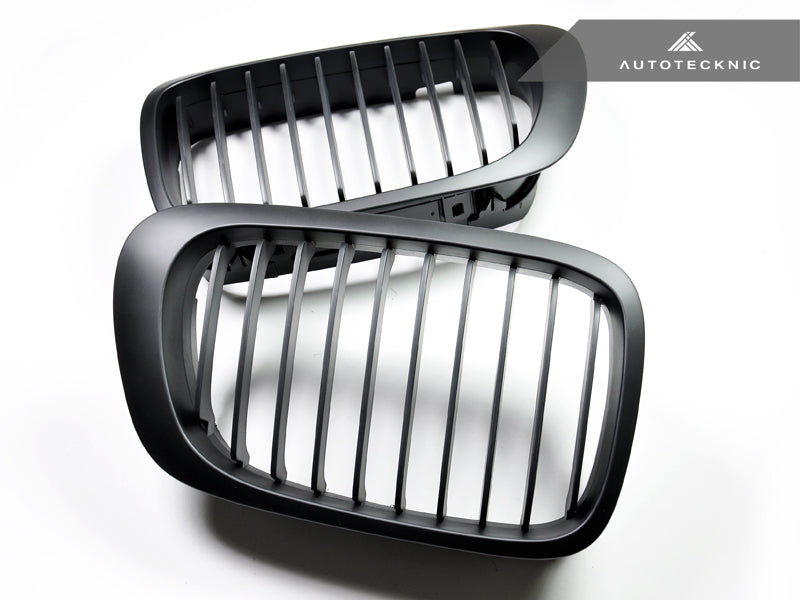 AutoTecknic Stealth Black Front Grille Set - E46 3-Series Coupe Pre-Fa ...