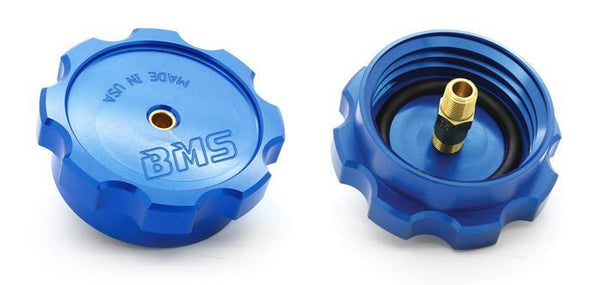 Billet water injection tank cap with safety check valve – Studio RSR